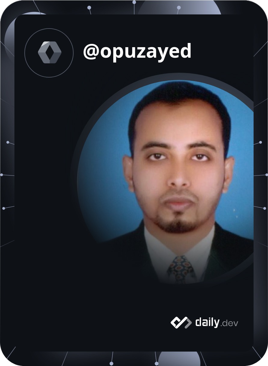 opuzayed (zayed hossain) · GitHub
