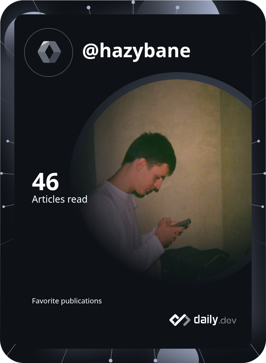 hazybane (Roman Patiuk) · GitHub