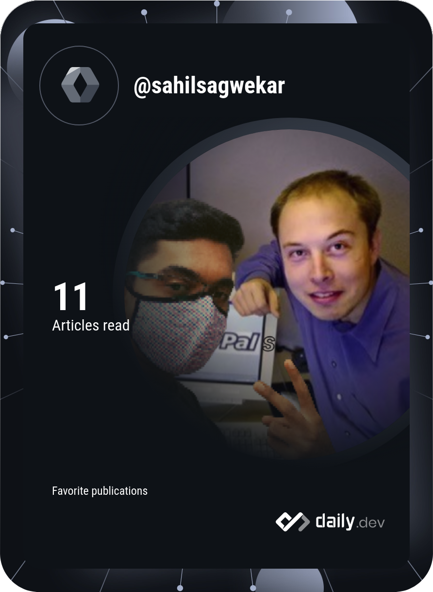 Sahil Sagwekar2652 Sahil Sagwekar · Github