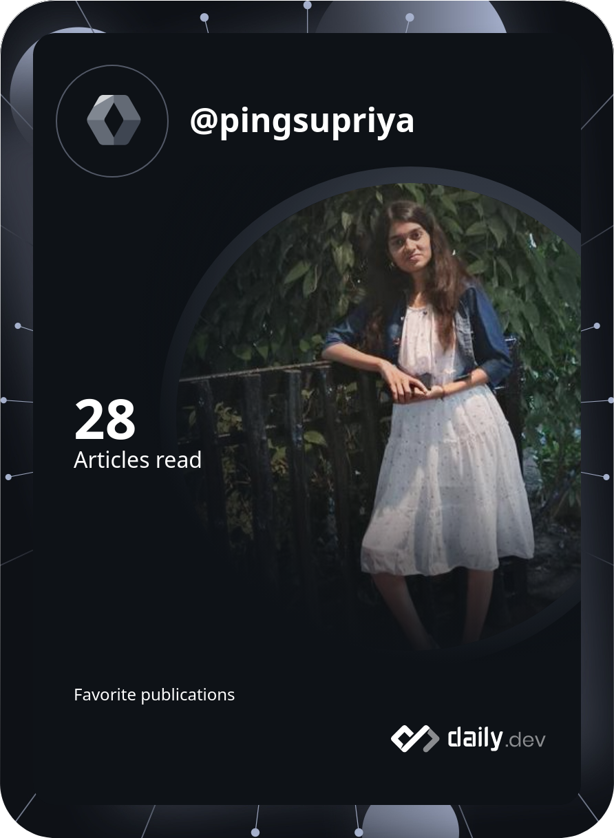 pingsupriya (Supriya Wakchaure) · GitHub