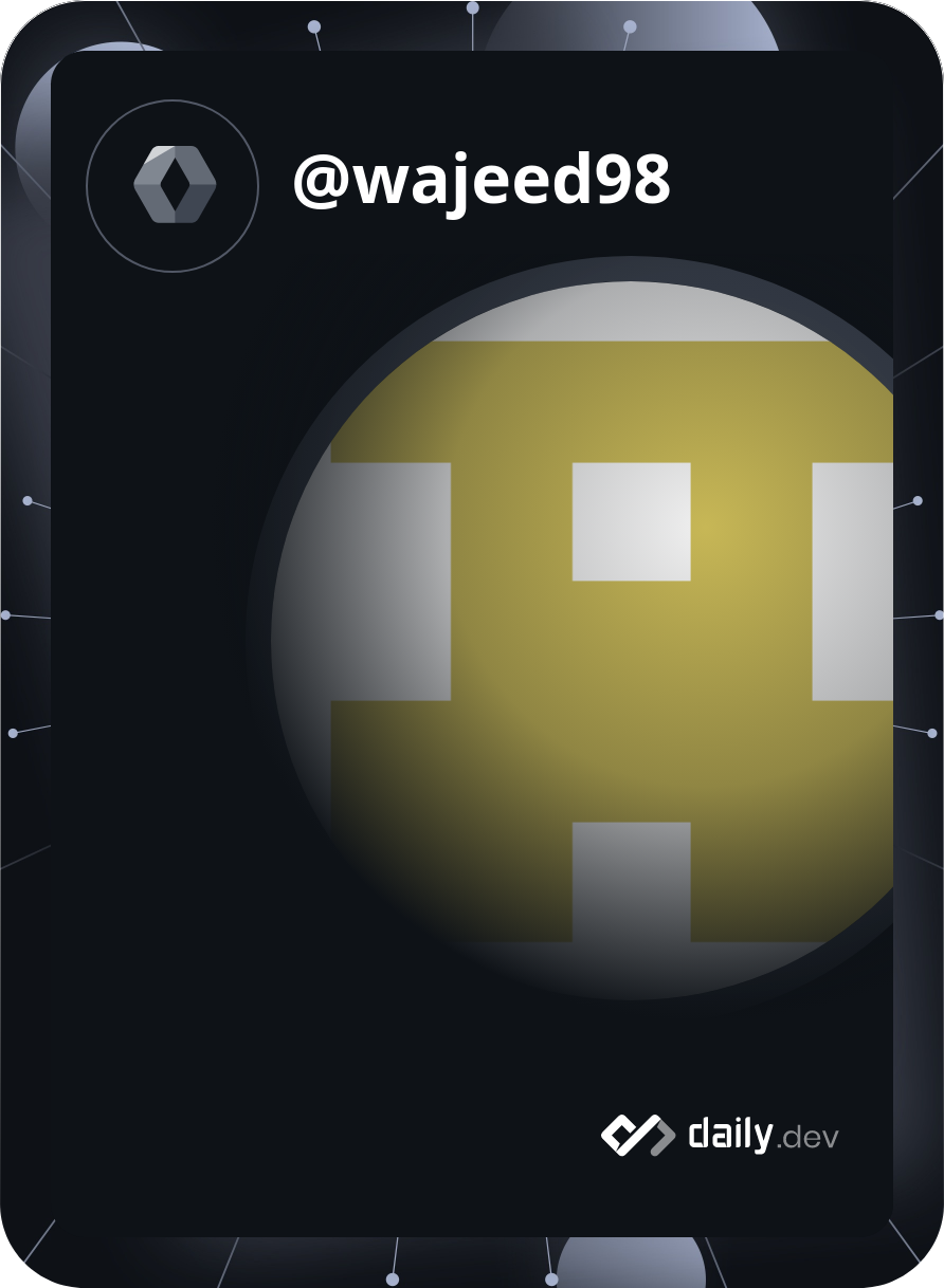 Wajeed98 (Wajeed Sharief) · GitHub