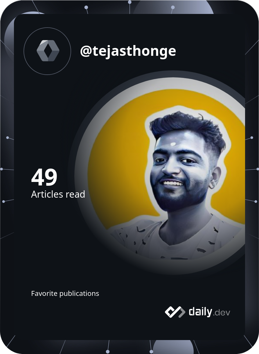 GitHub - tejasthonge/tejasthonge: Tejas Thonge Portfolio