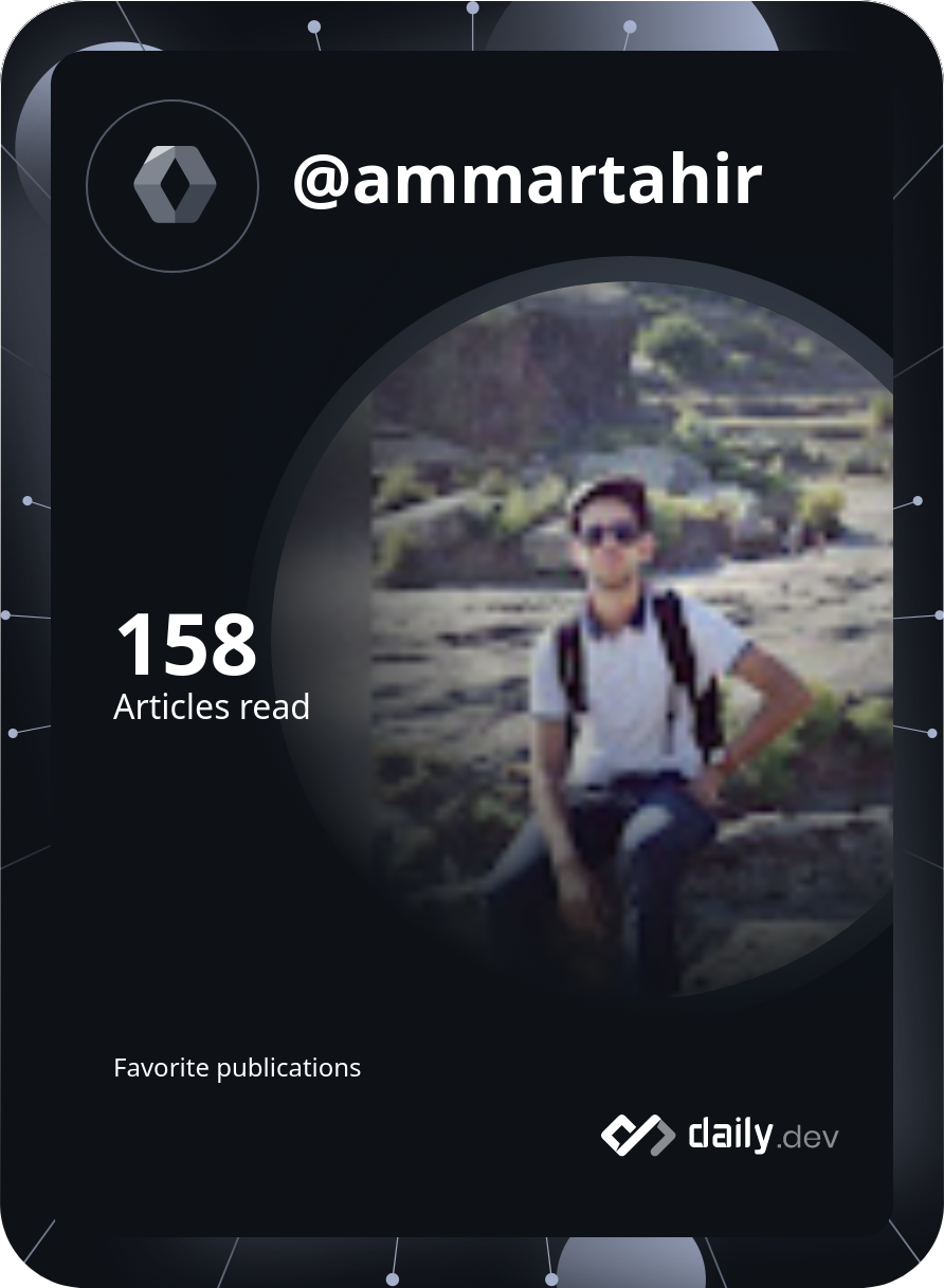 iAmmarTahir (Ammar Tahir) · GitHub