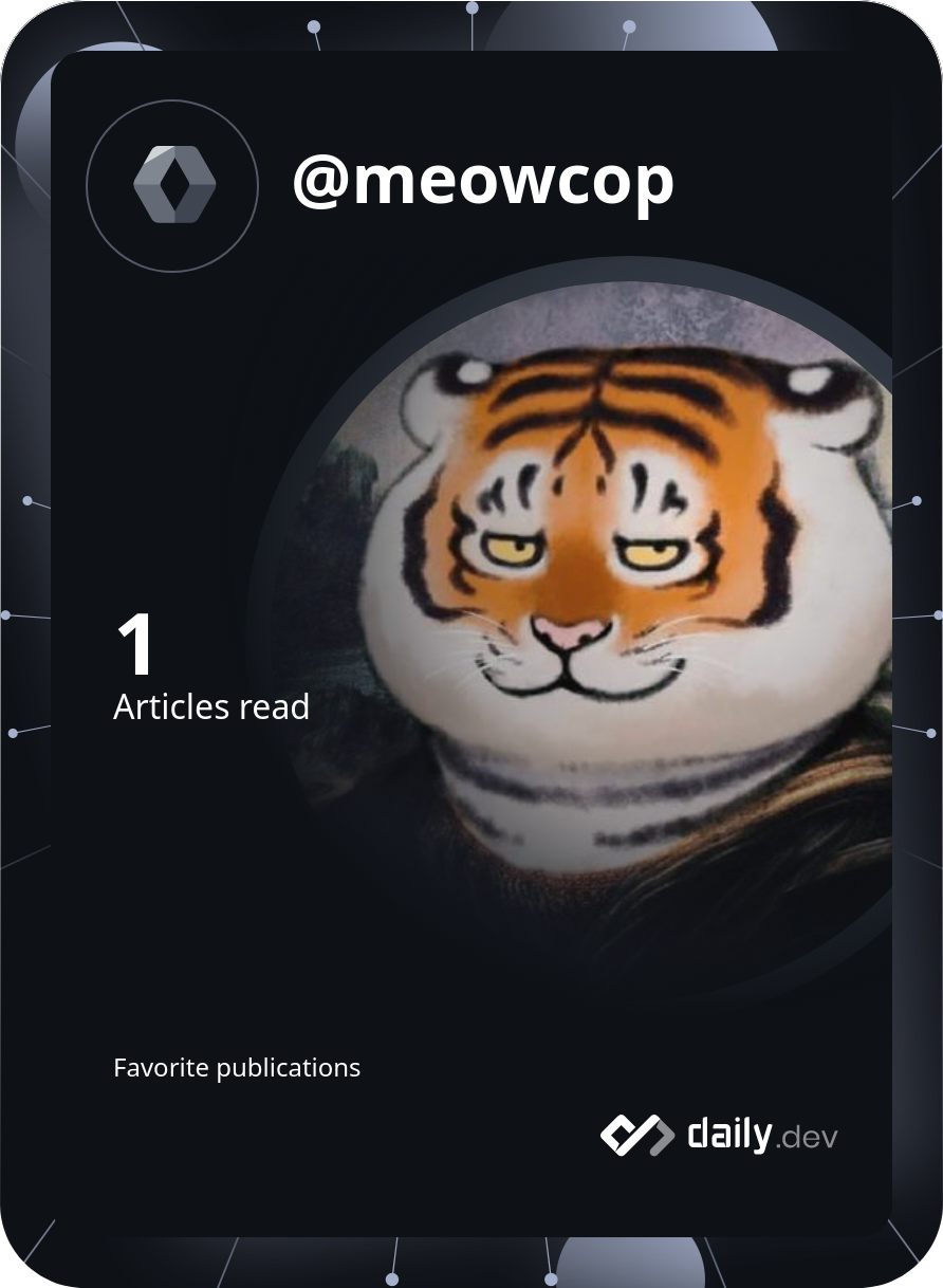 meowcop (Meow) · GitHub