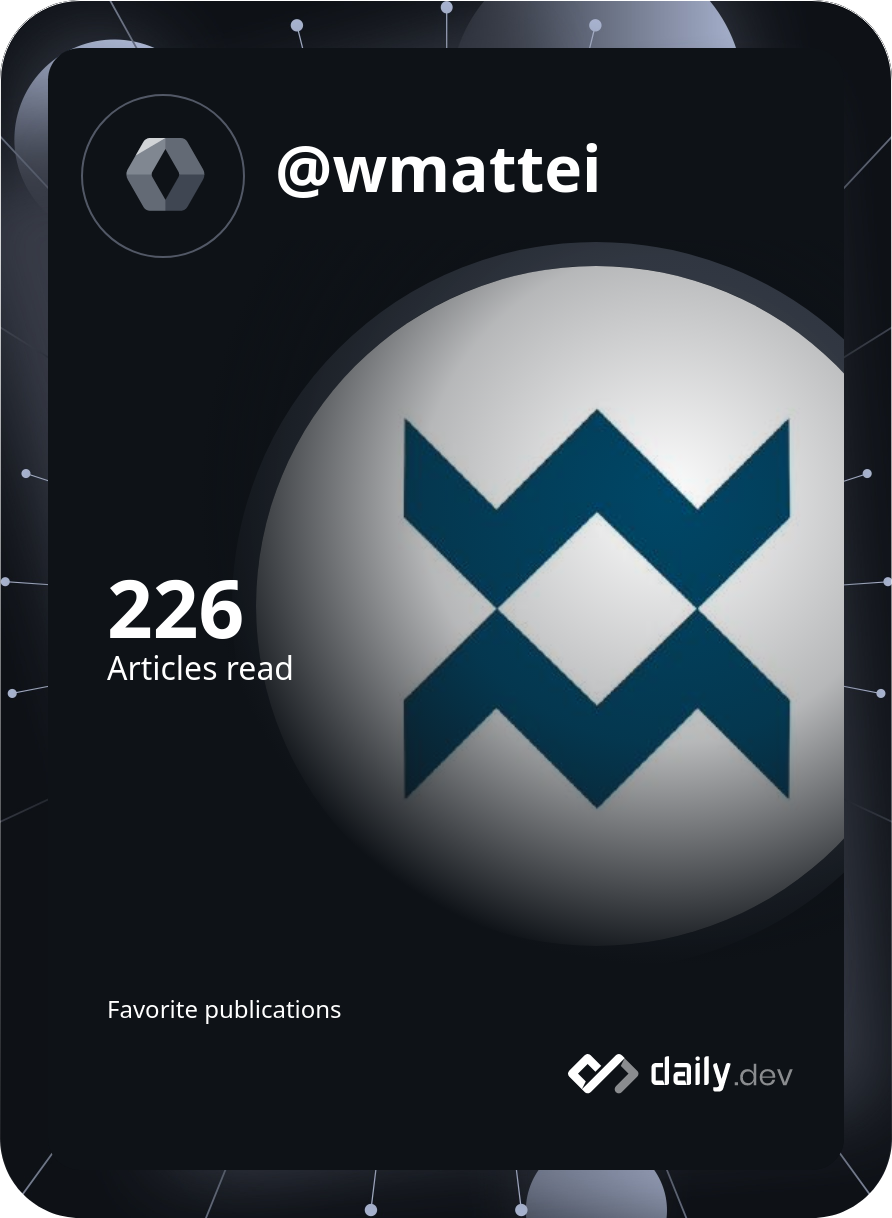 wmattei (Wagner Mattei) · GitHub