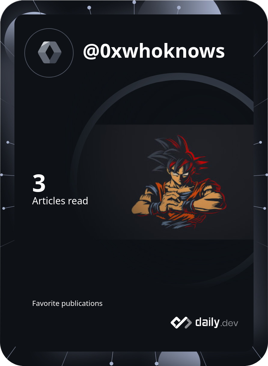 0xWhoknows (Who Knows) · GitHub