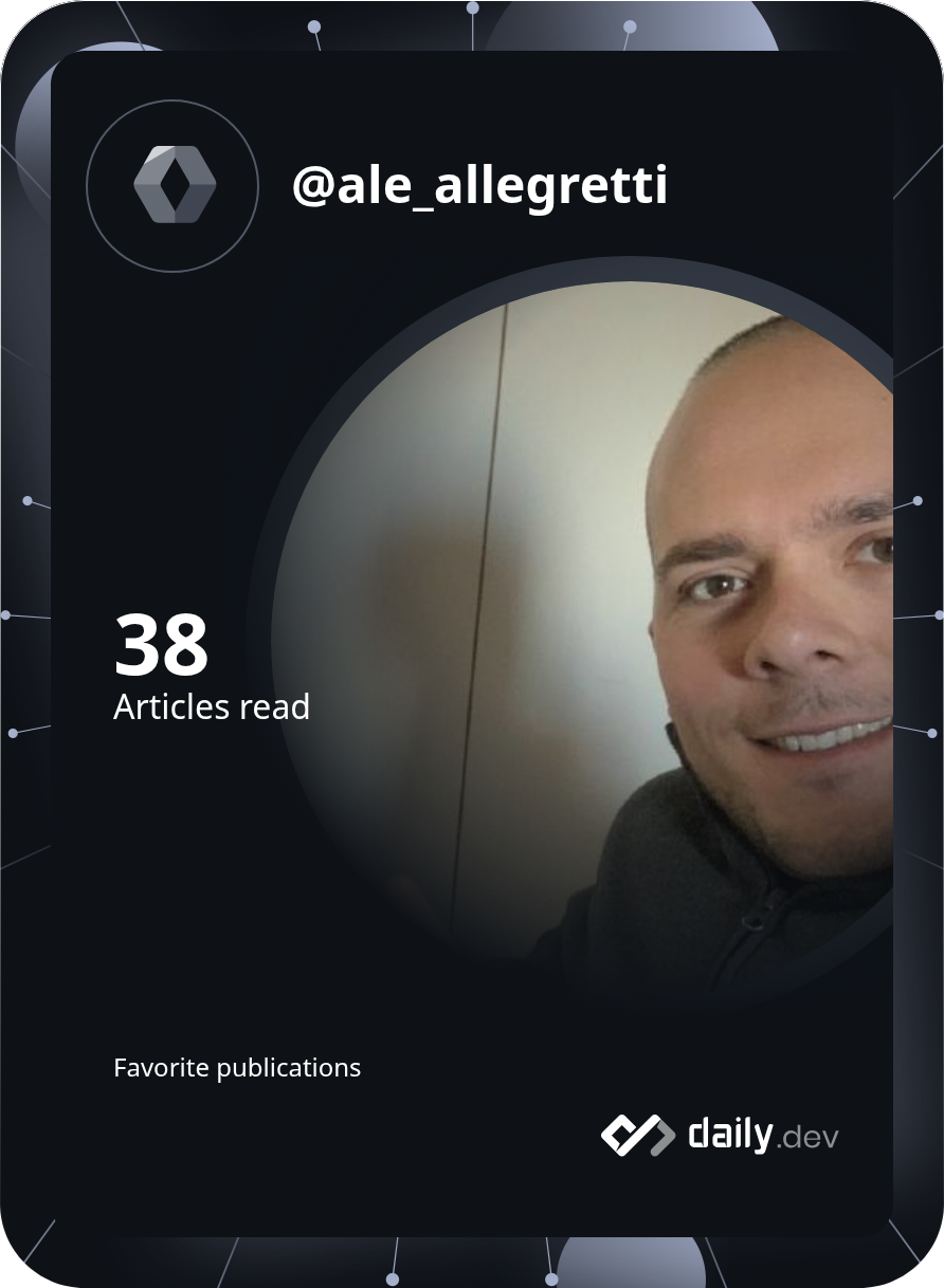 Ale-Allegretti (Alessandro Allegretti) · GitHub