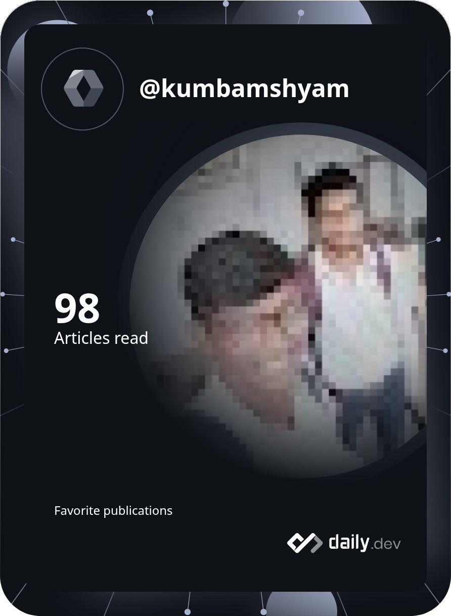 Kumbamshyam (kumbam shyam) · GitHub