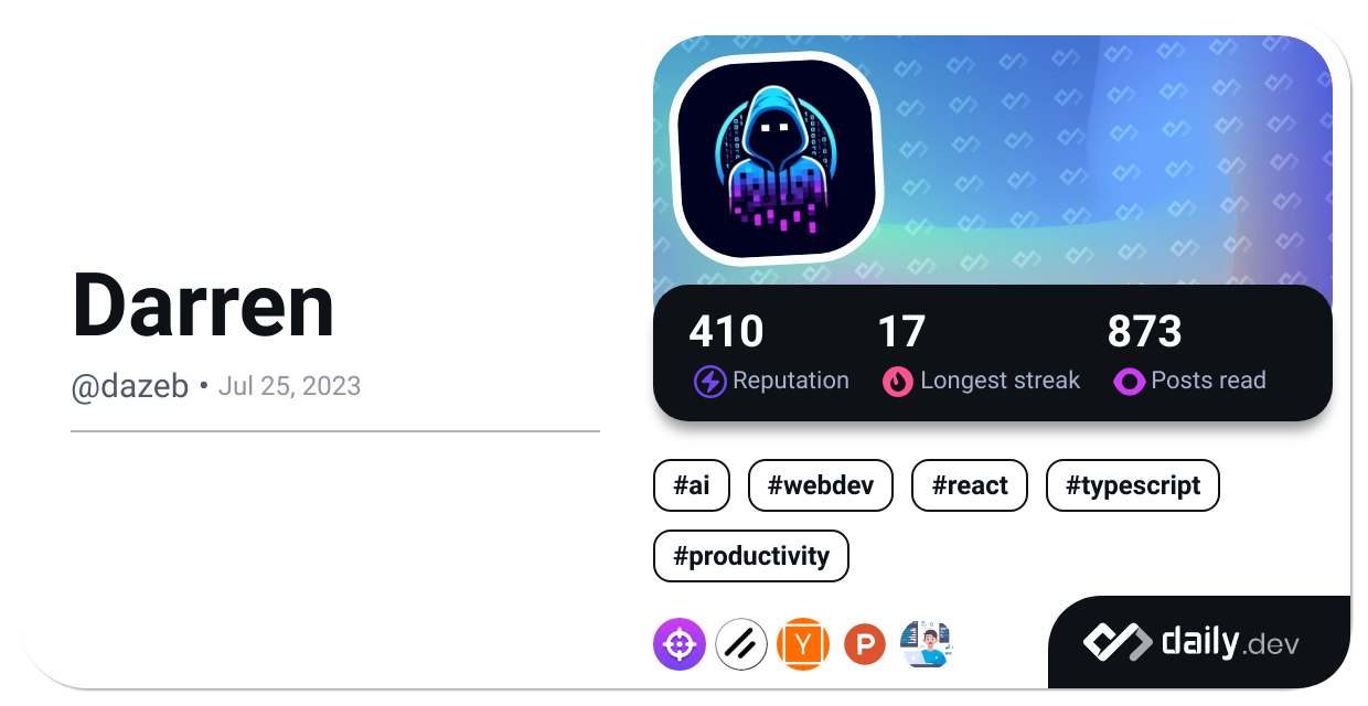 dazeb (Darren Bennett) · GitHub
