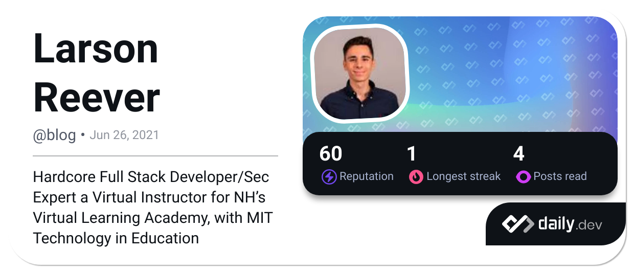 Posts upvoted by Larson Reever (@blog) | daily.dev