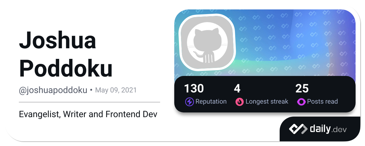 Recent posts by Joshua Poddoku (@joshuapoddoku) | daily.dev