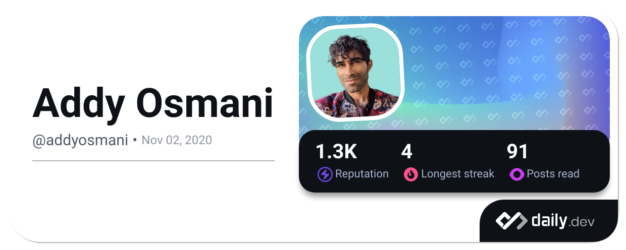 Addy Osmani (@addyosmani) | daily.dev