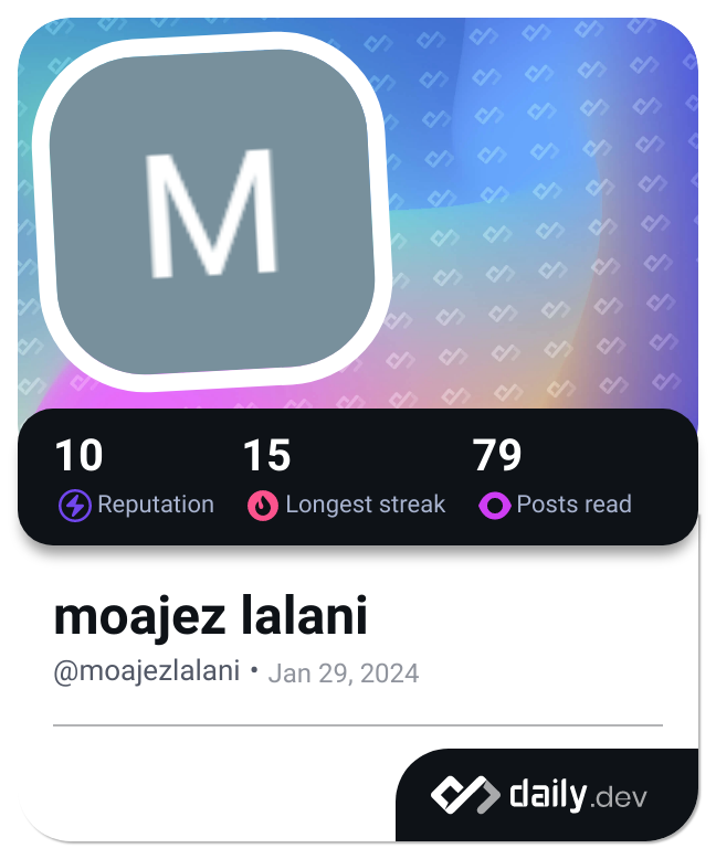 moajez (Moajez Lalani) · GitHub