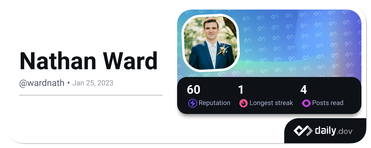 Nathan Ward (@wardnath) | daily.dev