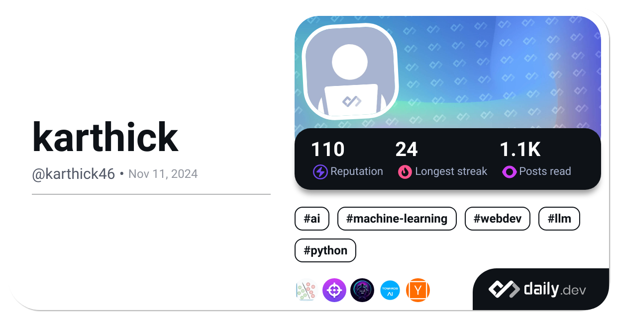 Posts with replies by karthick (@karthick46) | daily.dev