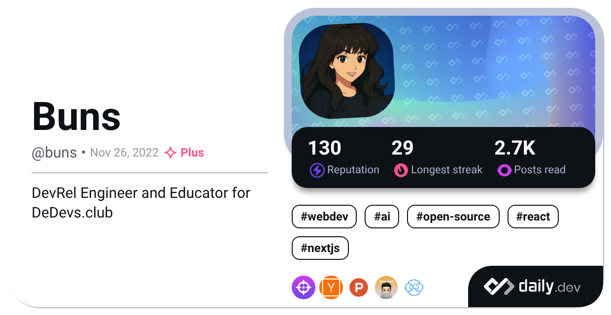 Posts with replies by Buns (@buns) | daily.dev