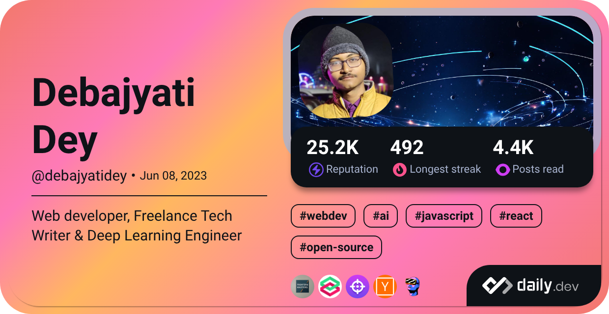 Posts upvoted by Debajyati Dey (@debajyatidey) | daily.dev
