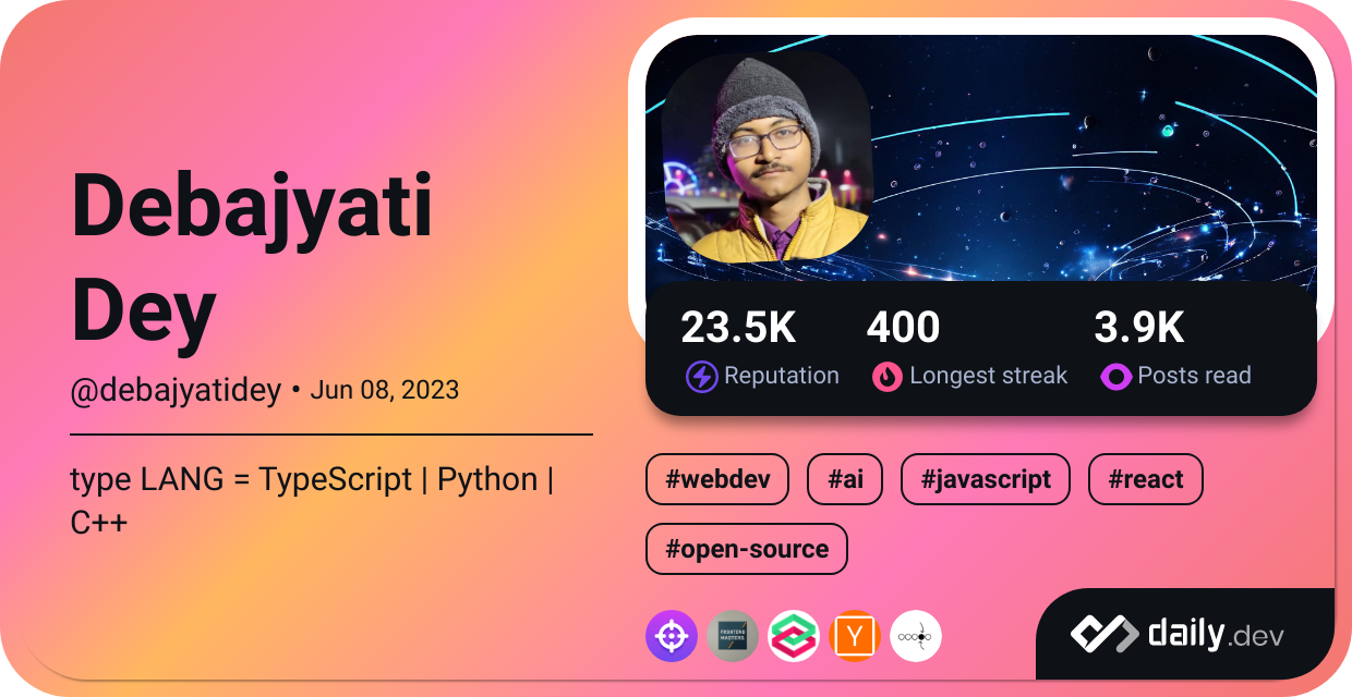 Debajyati Dey | daily.dev