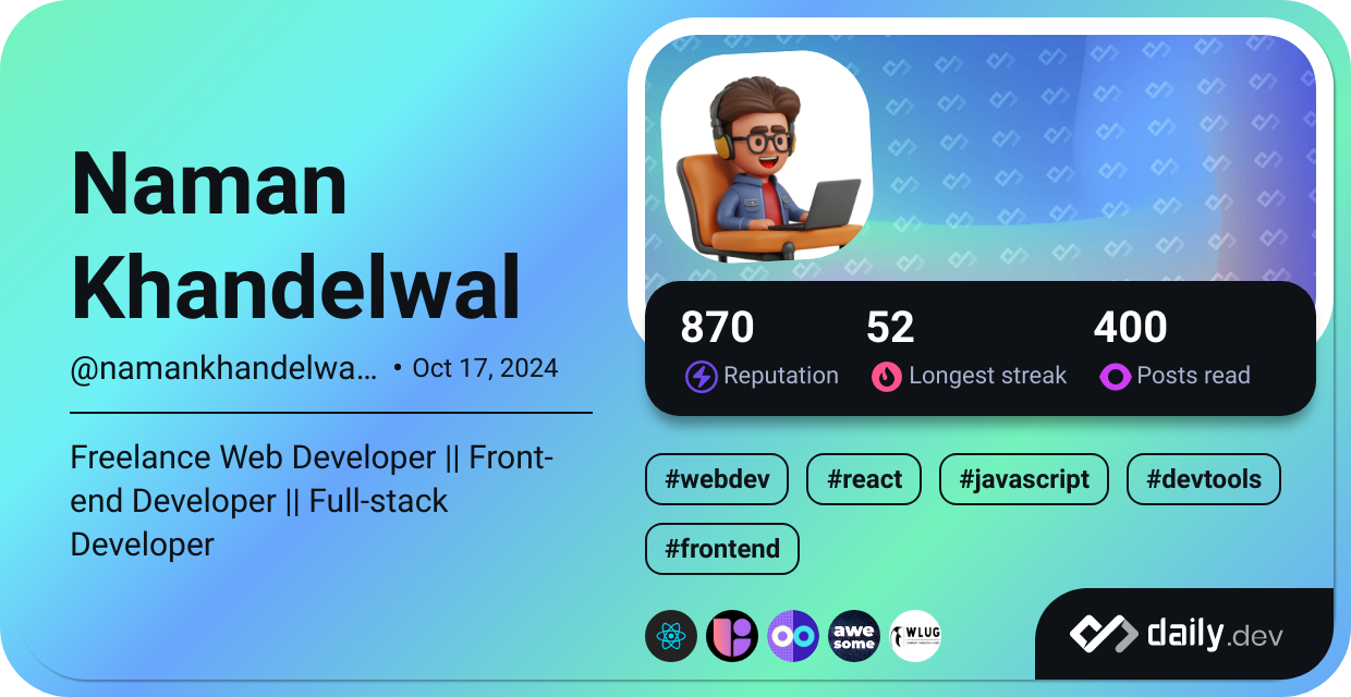 Posts upvoted by Naman Khandelwal (@namankhandelwal26) | daily.dev