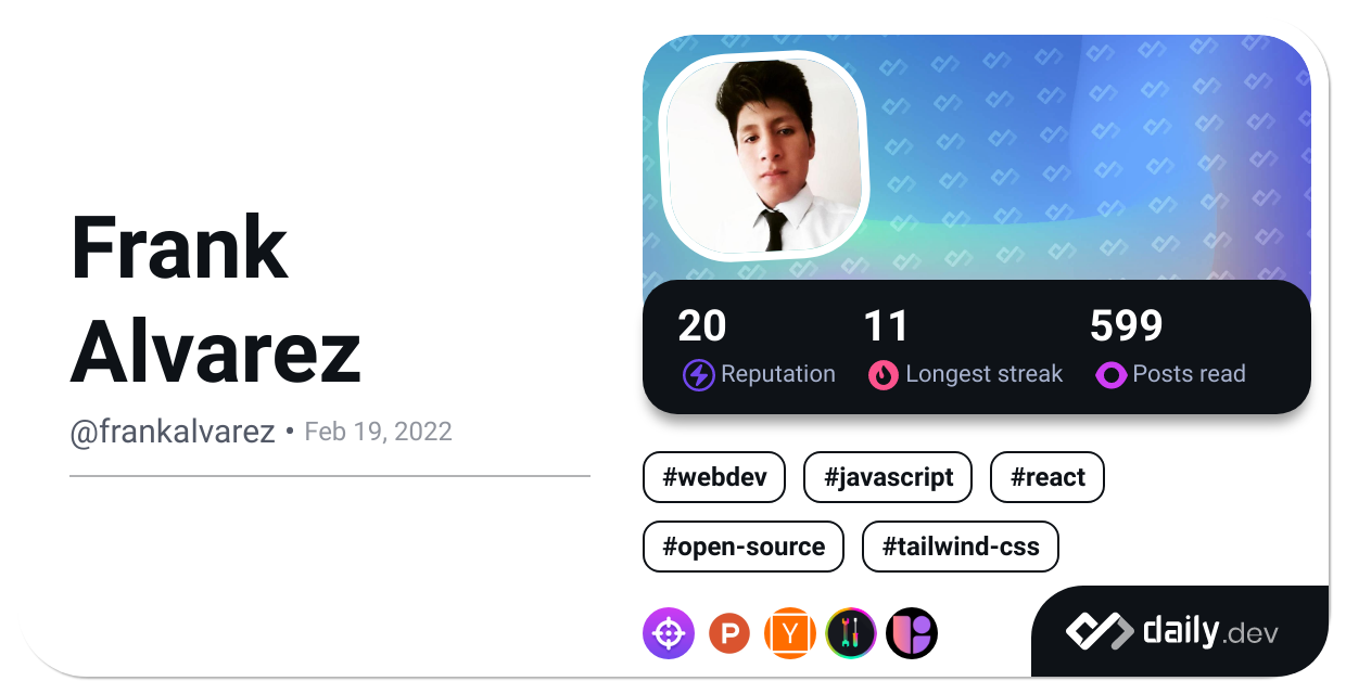 Frank Alvarez (@frankalvarez) | daily.dev
