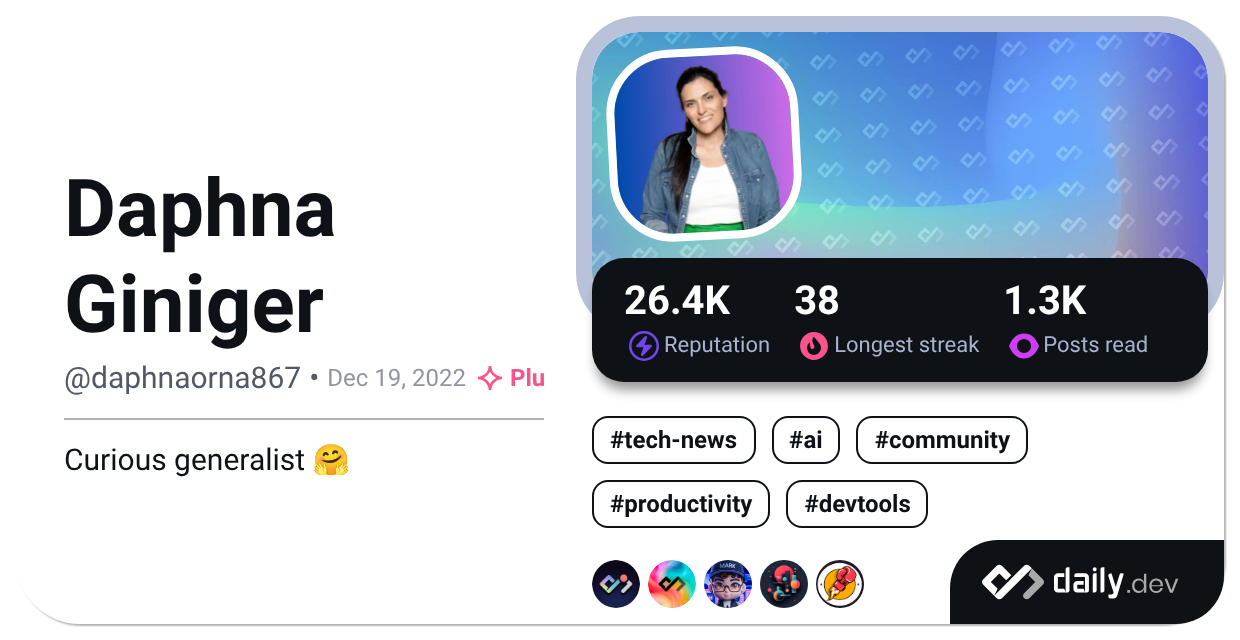 Daphna Giniger | daily.dev