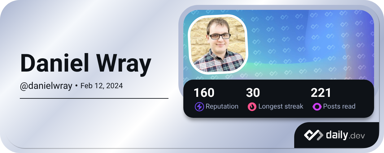 Daniel Wray Danielwray Daily Dev