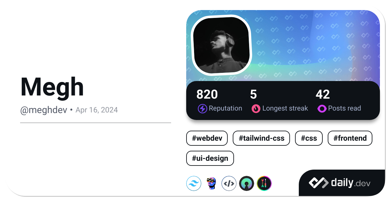 Recent posts by Megh (@meghdev) | daily.dev