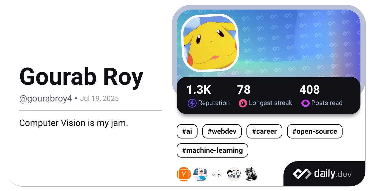 Gourab Roy (@gourabroy4) | daily.dev