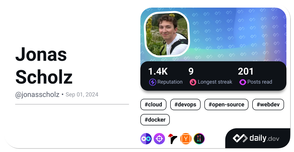 Recent posts by Jonas Scholz (@jonasscholz) | daily.dev