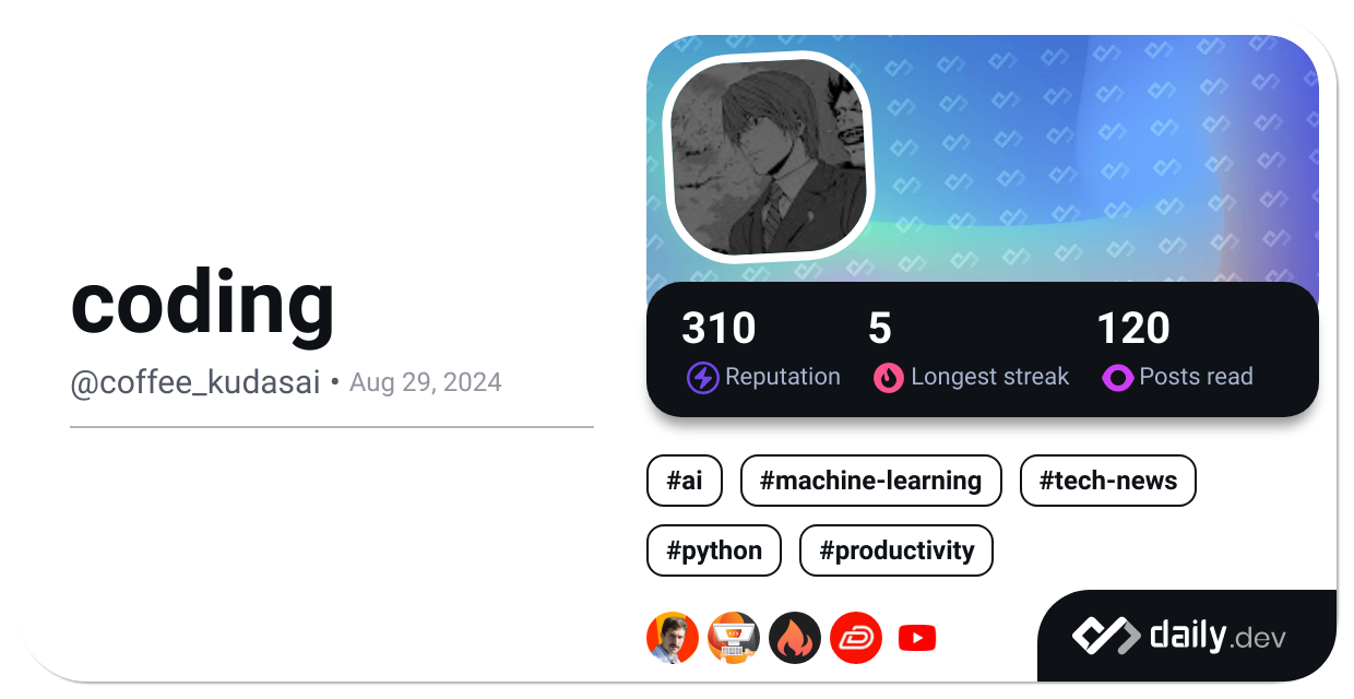 coding (@coffee_kudasai) | daily.dev