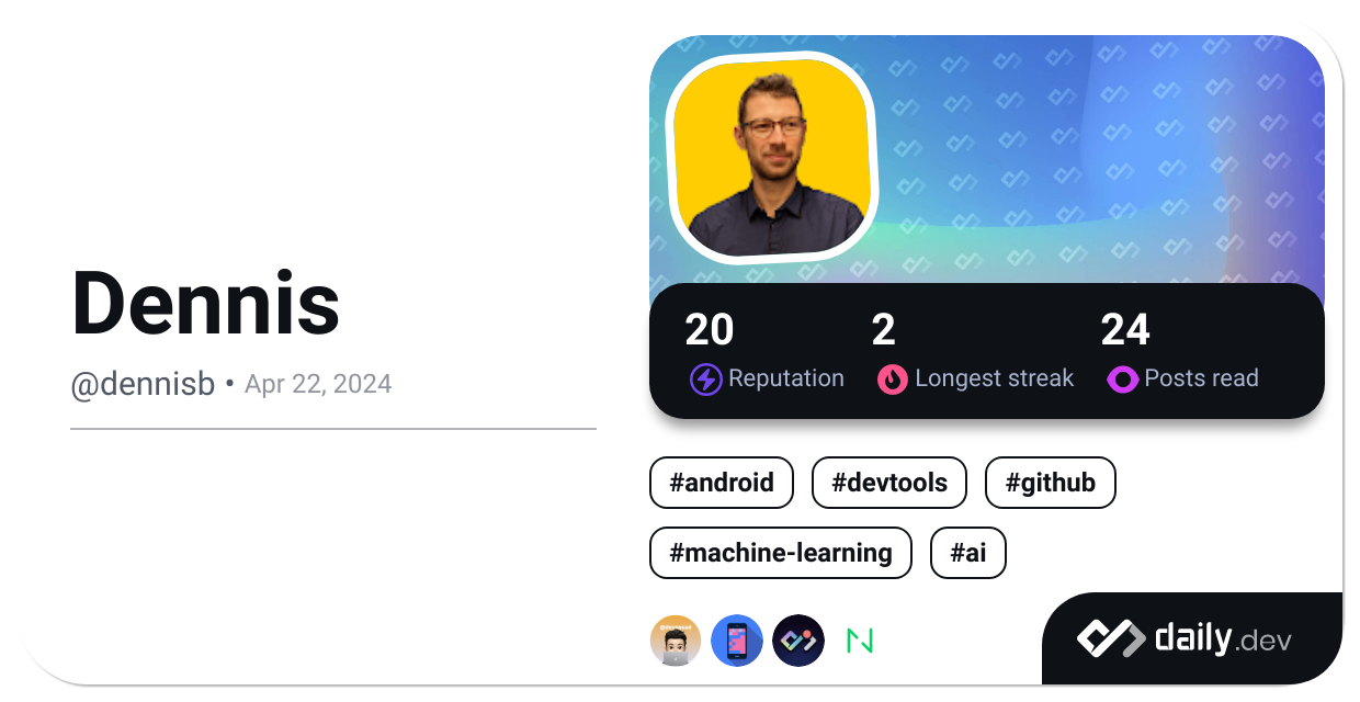 Dennis (@dennisb) | daily.dev