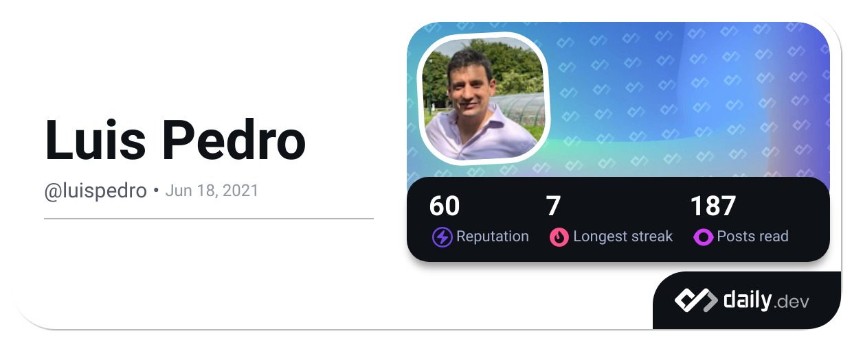 Recent posts by Luis Pedro (@luispedro) | daily.dev