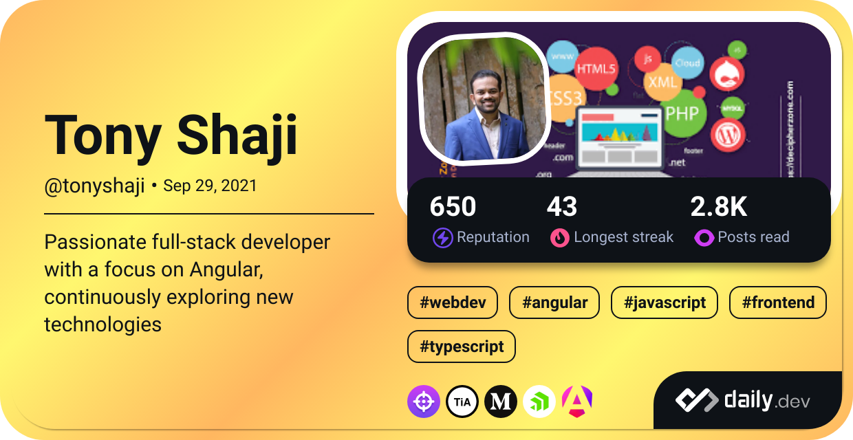 Posts upvoted by Tony Shaji (@tonyshaji) | daily.dev