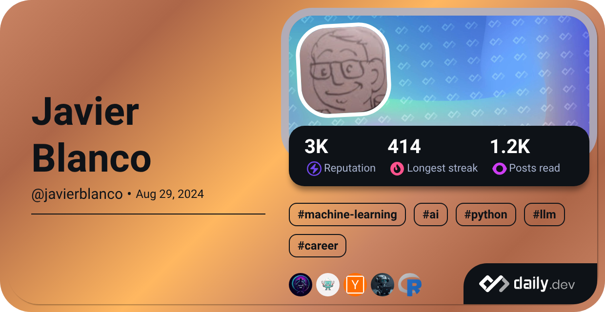 Recent posts by Javier Blanco (@javierblanco) | daily.dev