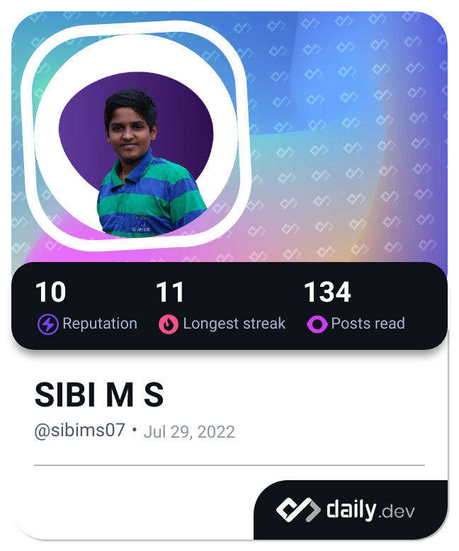 sibims (SIBI M S) · GitHub