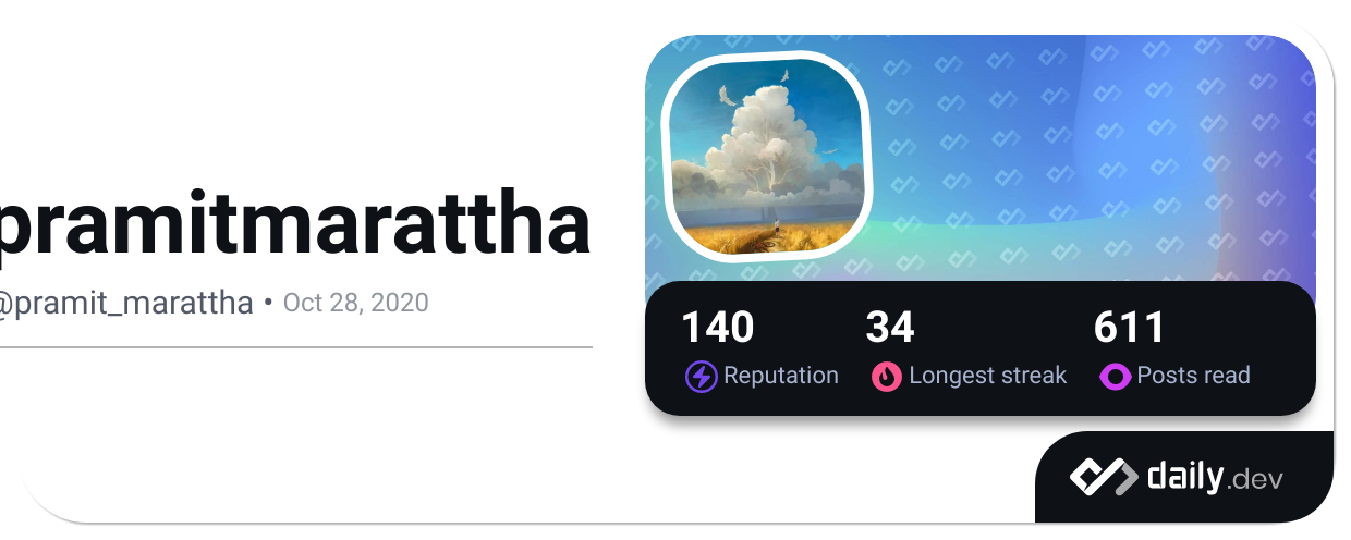 Recent posts by pramitmarattha (@pramit_marattha) | daily.dev