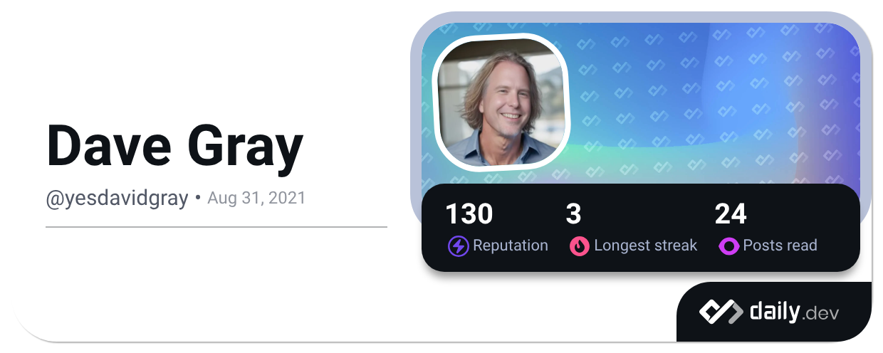 Dave Gray (@yesdavidgray) | daily.dev