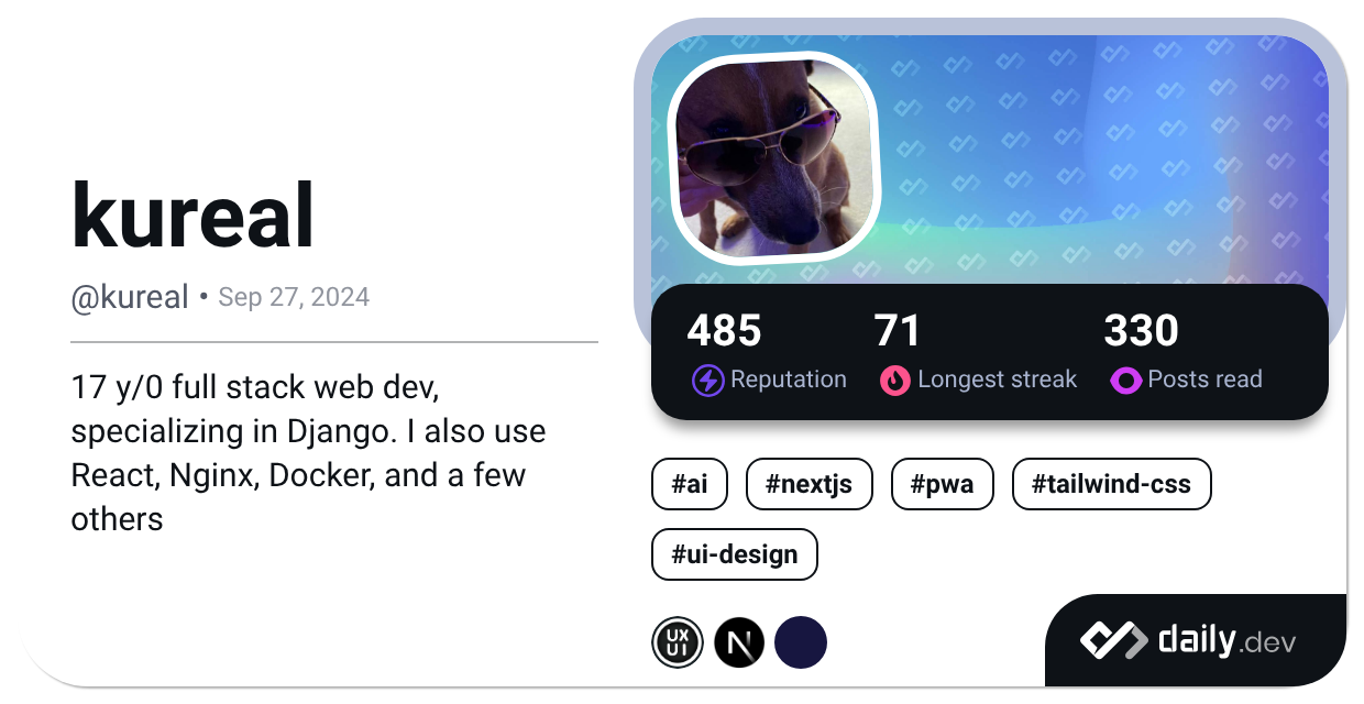 kureal (@kureal) | daily.dev