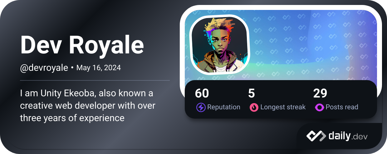 Dev Royale (@devroyale) | daily.dev