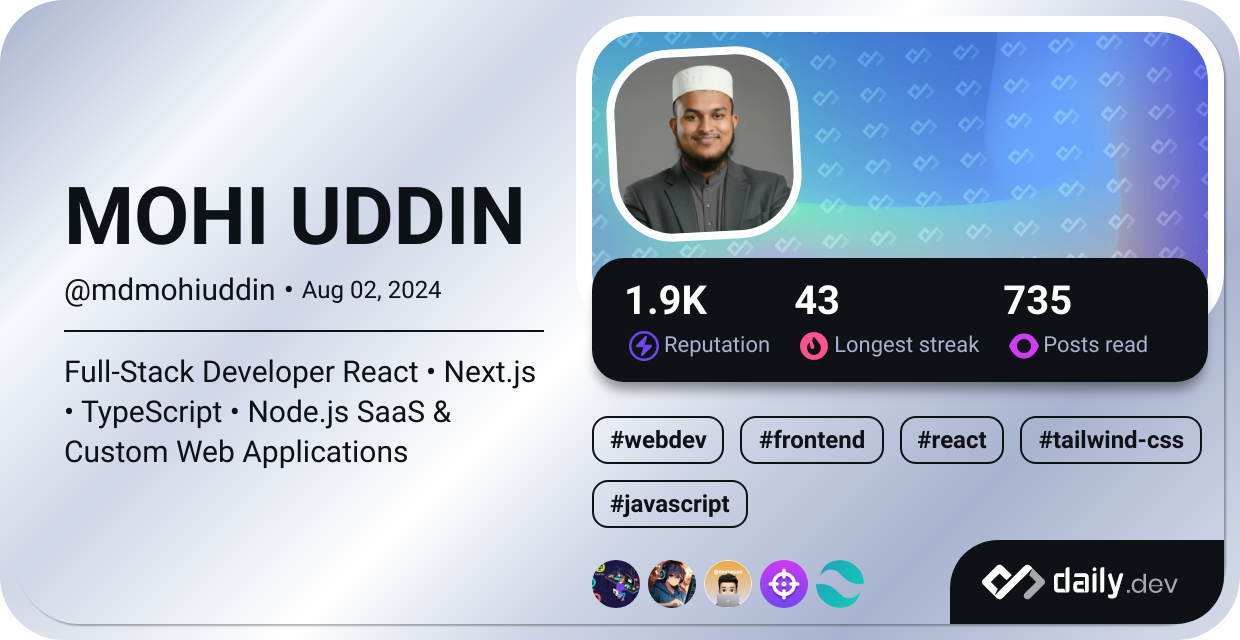 Posts upvoted by MOHAMMAD MOHI UDDIN (@mdmohiuddin) | daily.dev