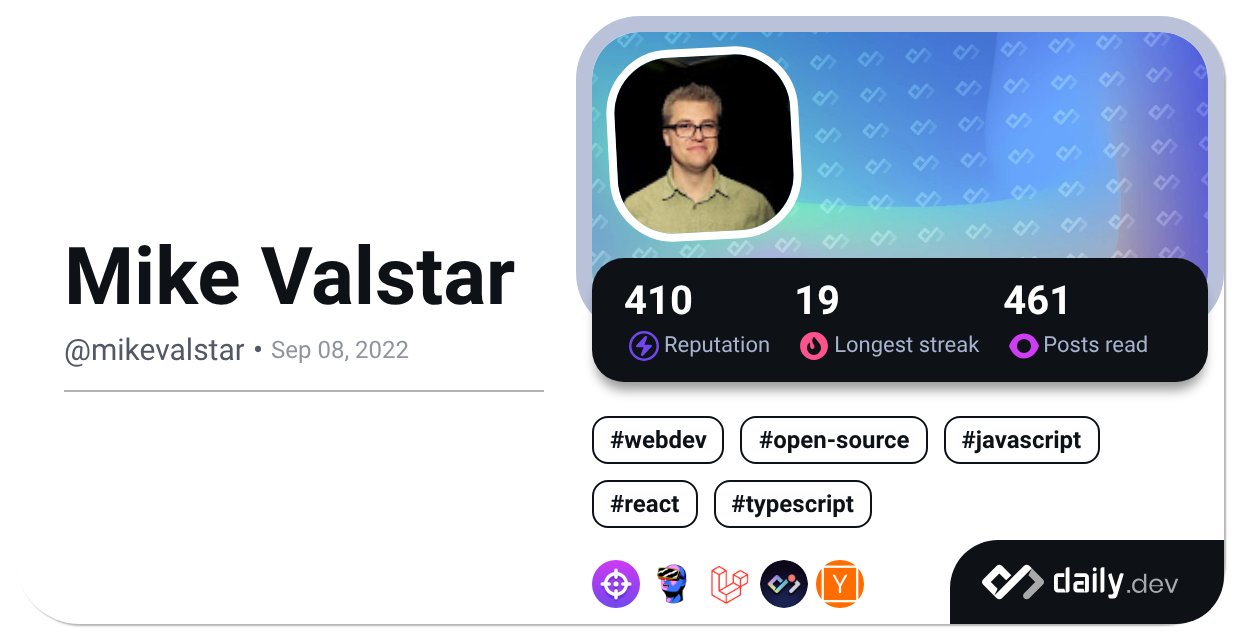 Mike Valstar (@mikevalstar) | daily.dev