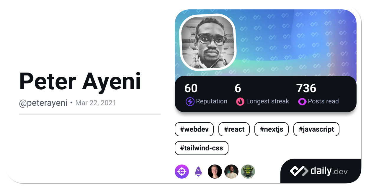Peter Ayeni (@peterayeni) | daily.dev