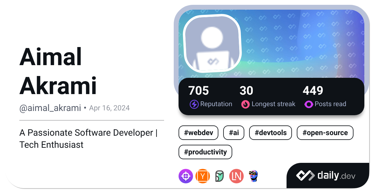 Aimal Akrami (@aimal_akrami) | daily.dev