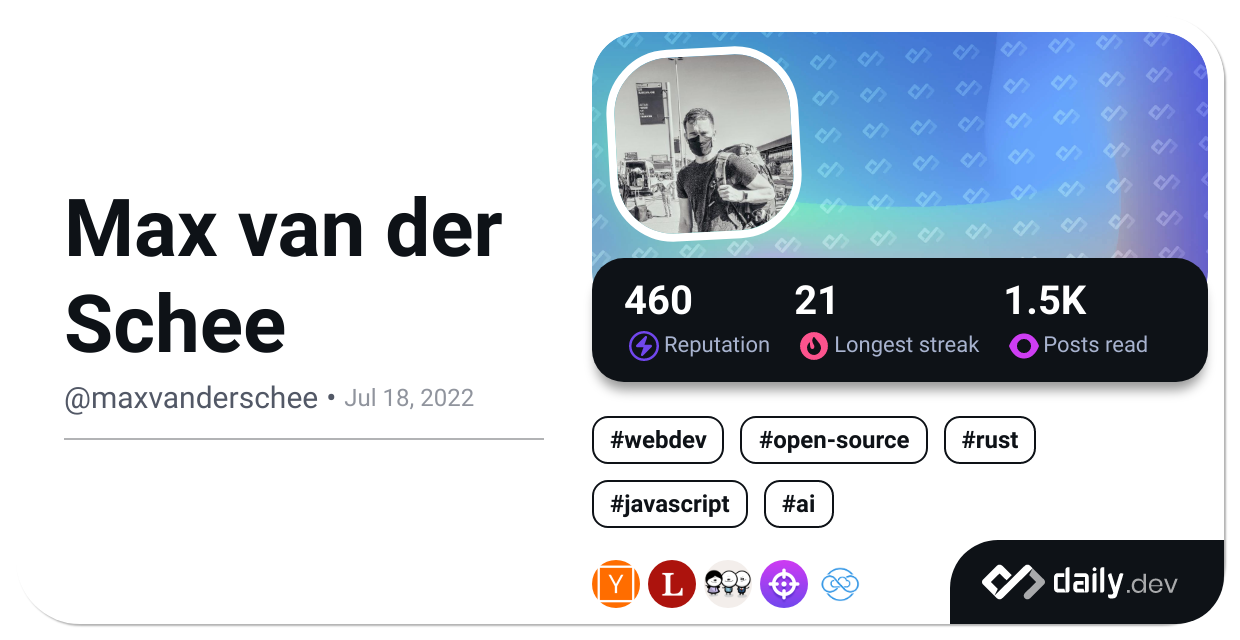 Max van der Schee | daily.dev