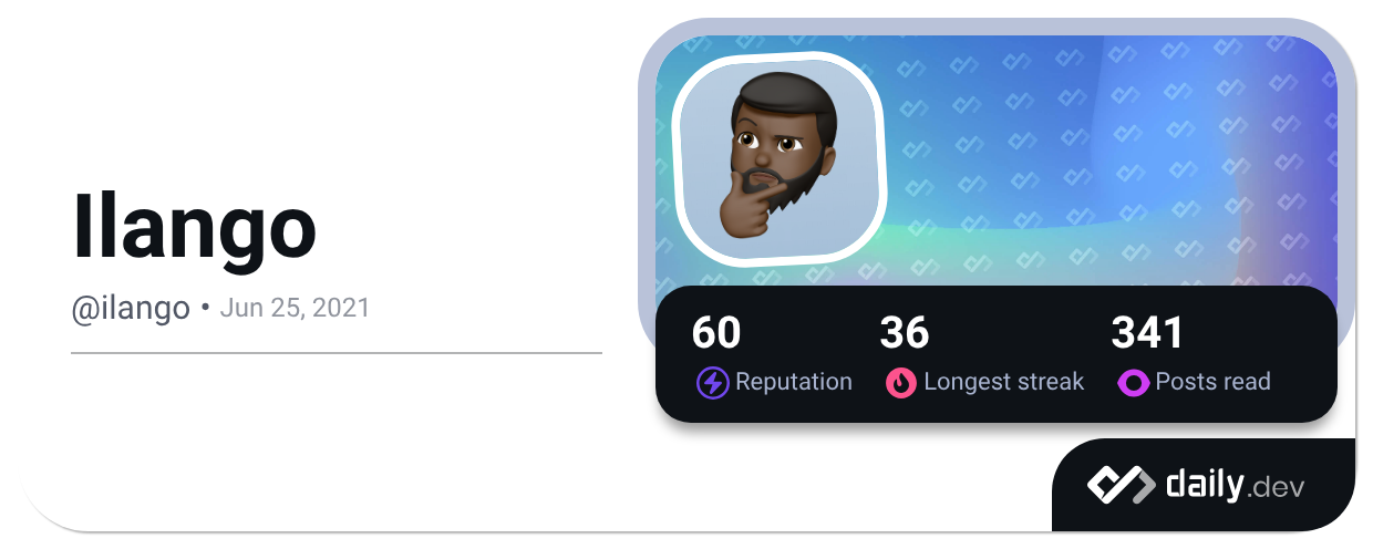 Ilango (@ilango) | daily.dev