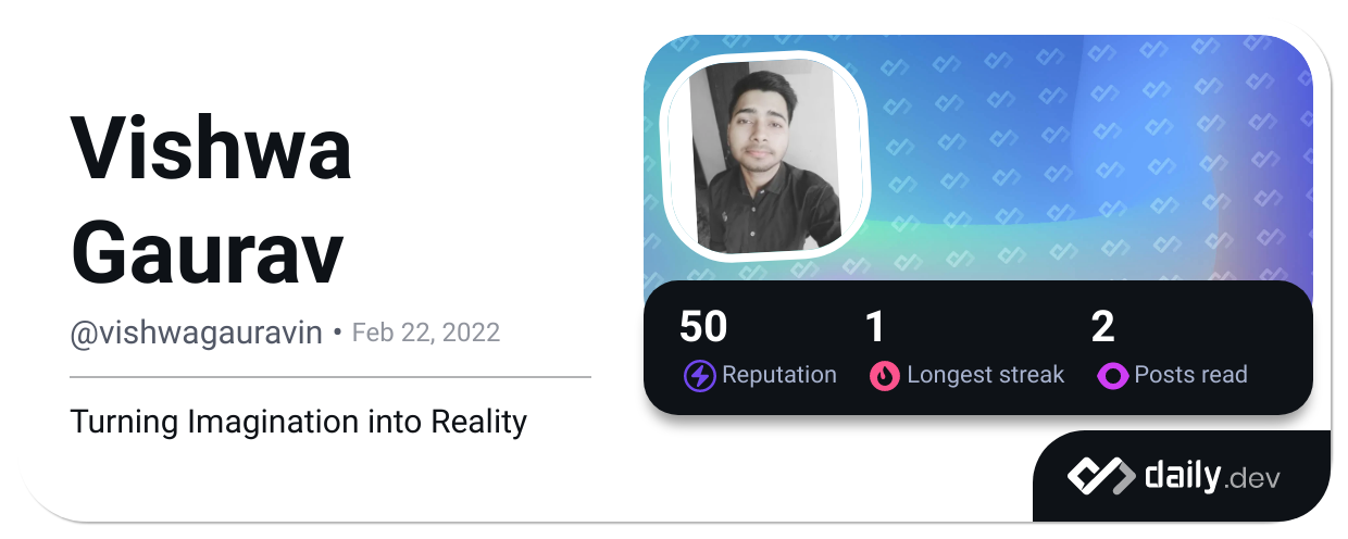 Vishwa Gaurav (@vishwagauravin) | daily.dev
