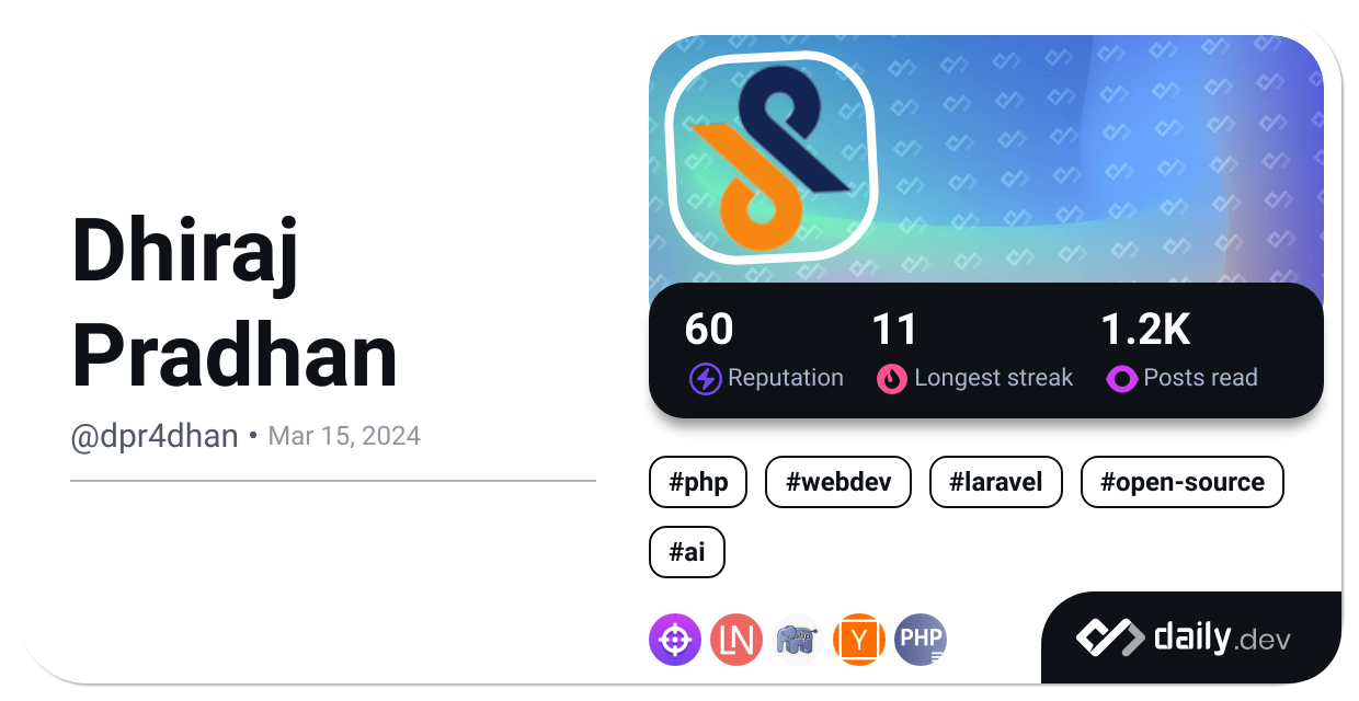 Dhiraj Pradhan (@dpr4dhan) | daily.dev