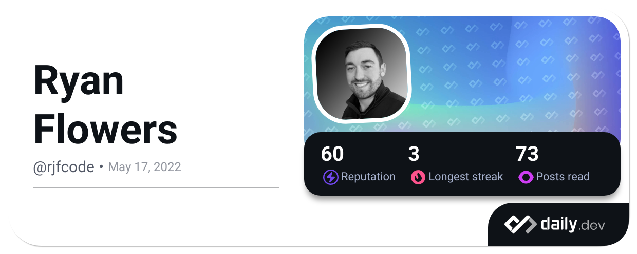 Recent posts by Ryan Flowers (@rjfcode) | daily.dev