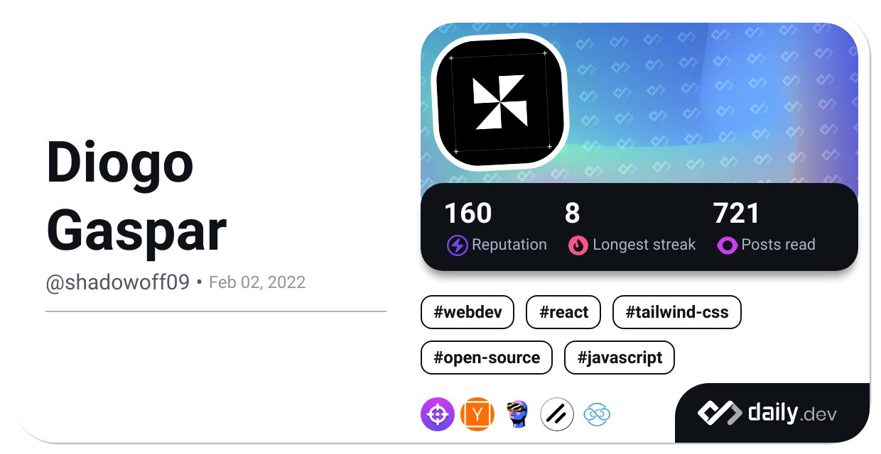 Diogo Gaspar (@shadowoff09) | daily.dev