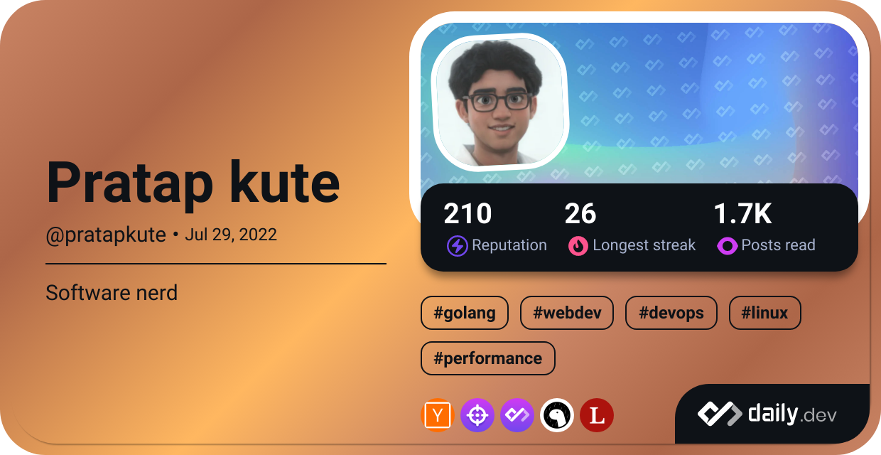 Pratap kute (@pratapkute) | daily.dev